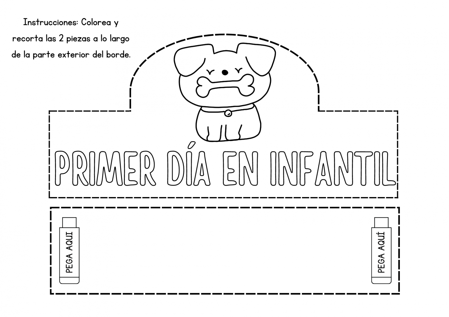 Bonitas coronas Primer día en Infantil - Orientacion Andujar