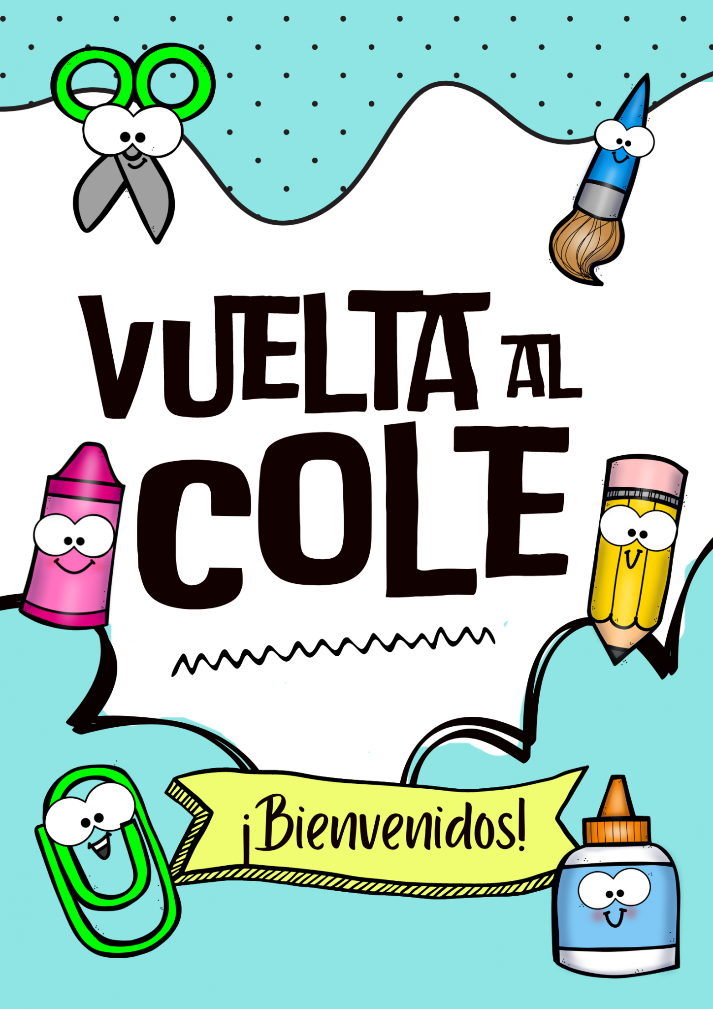 Bonitos carteles para las puertas del aula: VUELTA AL COLE ...