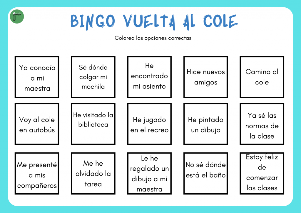 Divertidas dinámicas para los primeros días de clases - Orientacion Andujar