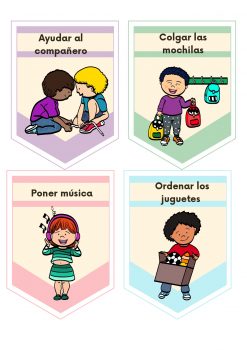Ayudantes del aula: bonitas tarjetas - Orientacion Andujar