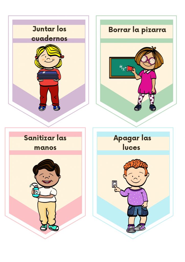 Ayudantes del aula: bonitas tarjetas - Orientacion Andujar