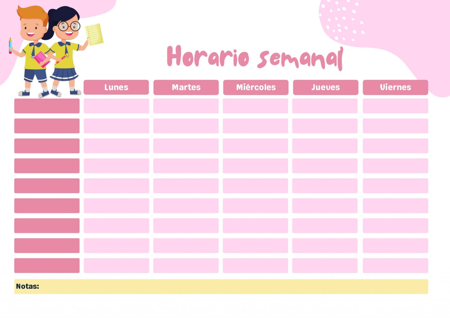 Colección horarios escolares EDITABLES y PDF - Orientacion Andujar