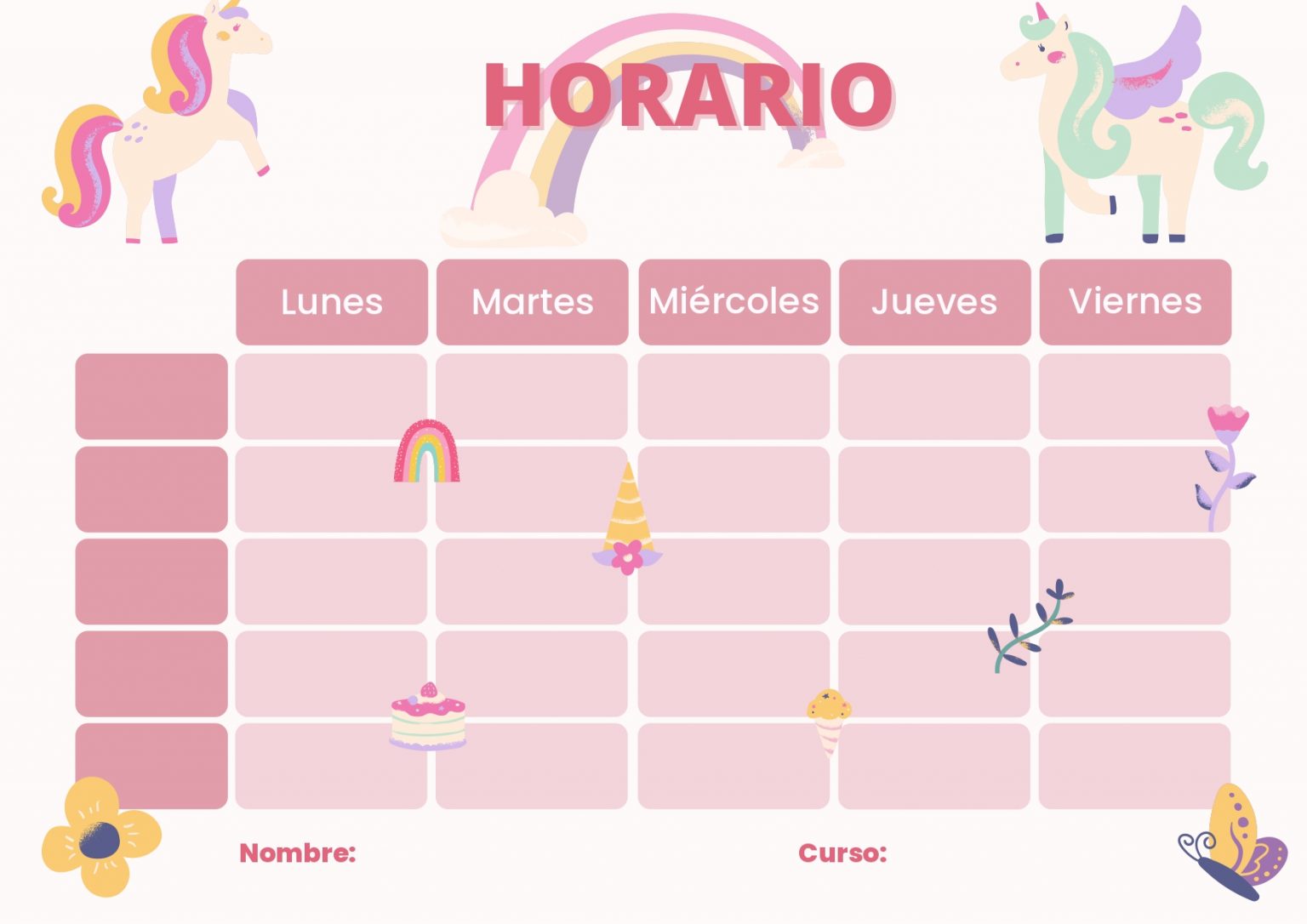 Colección horarios escolares EDITABLES y PDF - Orientacion Andujar