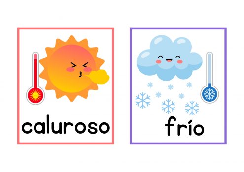 Colorido calendario para la clase: días de la semana y tiempo ...