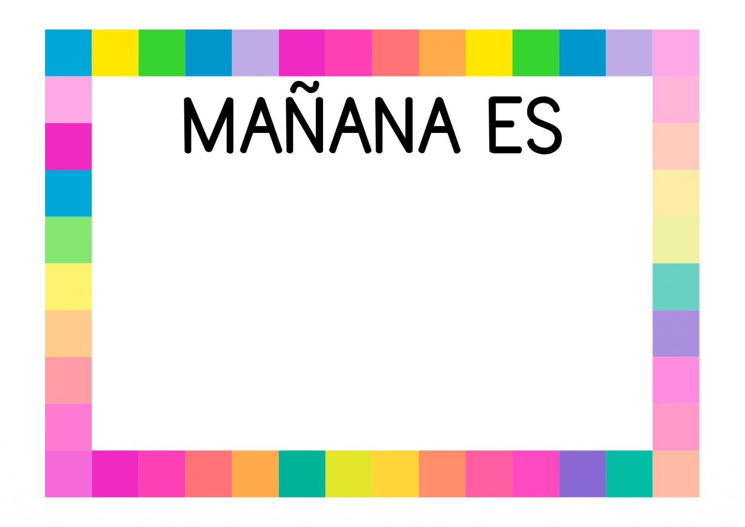 Colorido calendario para la clase: días de la semana y tiempo ...