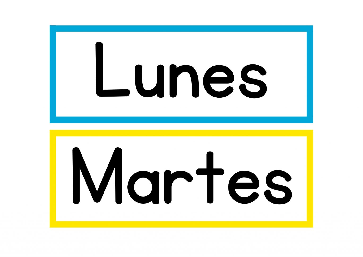 Colorido calendario para la clase: días de la semana y tiempo ...