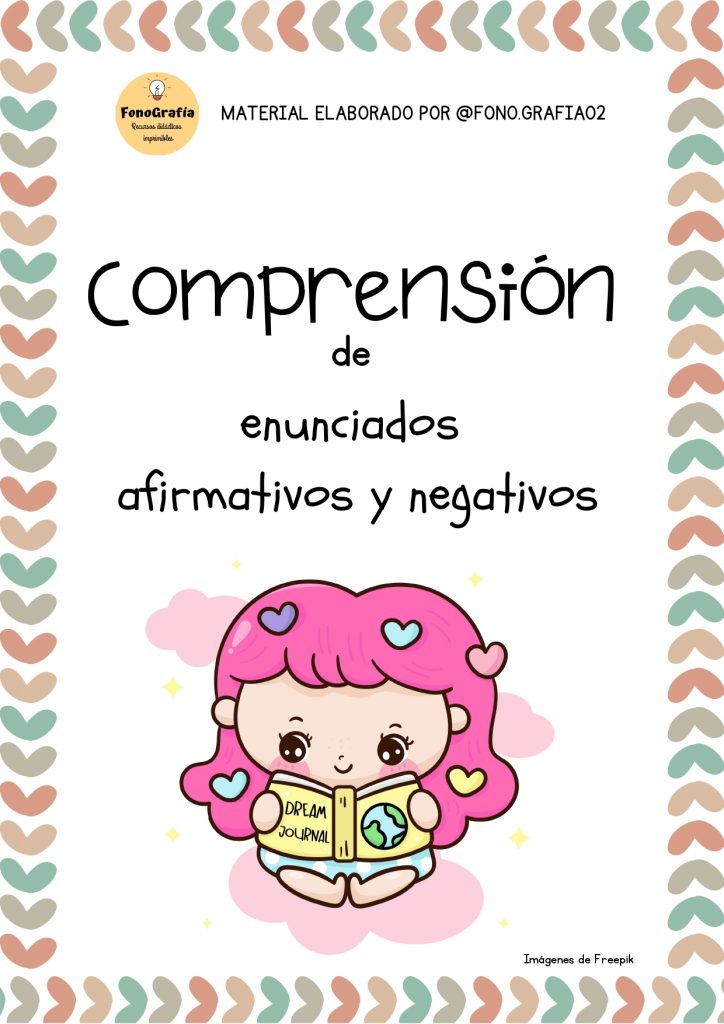 Comprensión lectora trabajamos enunciados afirmativos y negativos ...