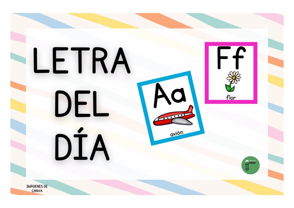 Decora tu aula: letra del día - Orientacion Andujar