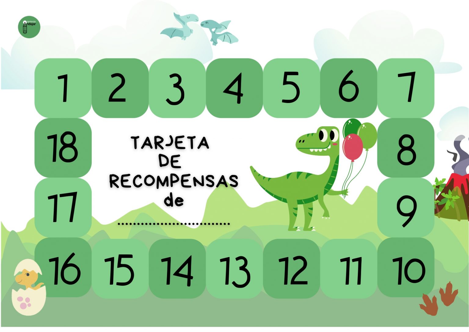 Geniales tarjetas de recompensas - Orientacion Andujar