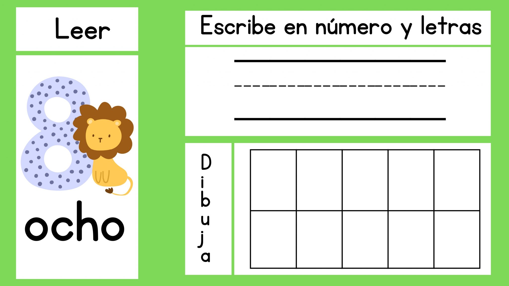 Lee, escribe y dibuja Números 1-10 - Orientacion Andujar