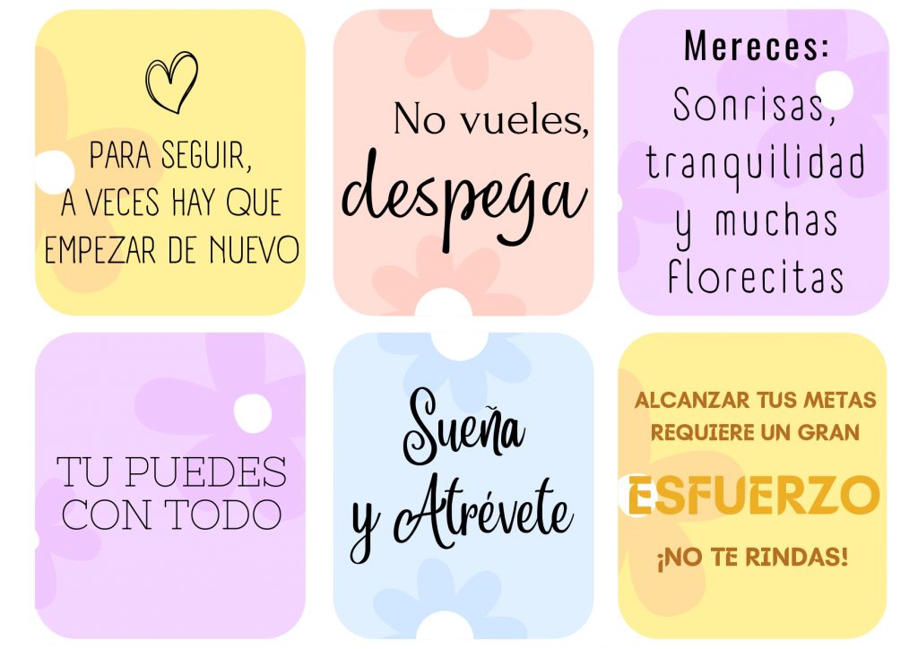 Molonas tarjetas motivacionales para los alumnos - Orientacion Andujar