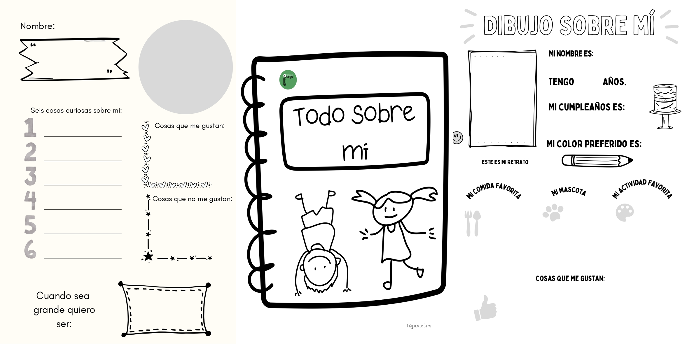 Hoja De Trabajo Imprimible Sobre Todo Acerca De Mí