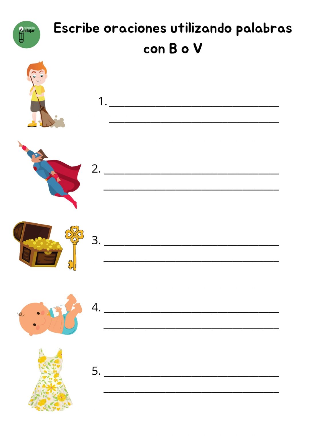 Repaso ortografía B y V - Orientacion Andujar