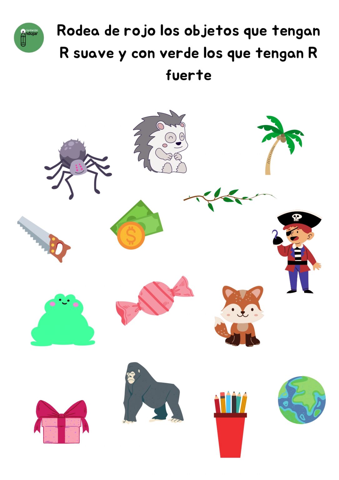 Repaso de ortografía R/RR - Orientacion Andujar