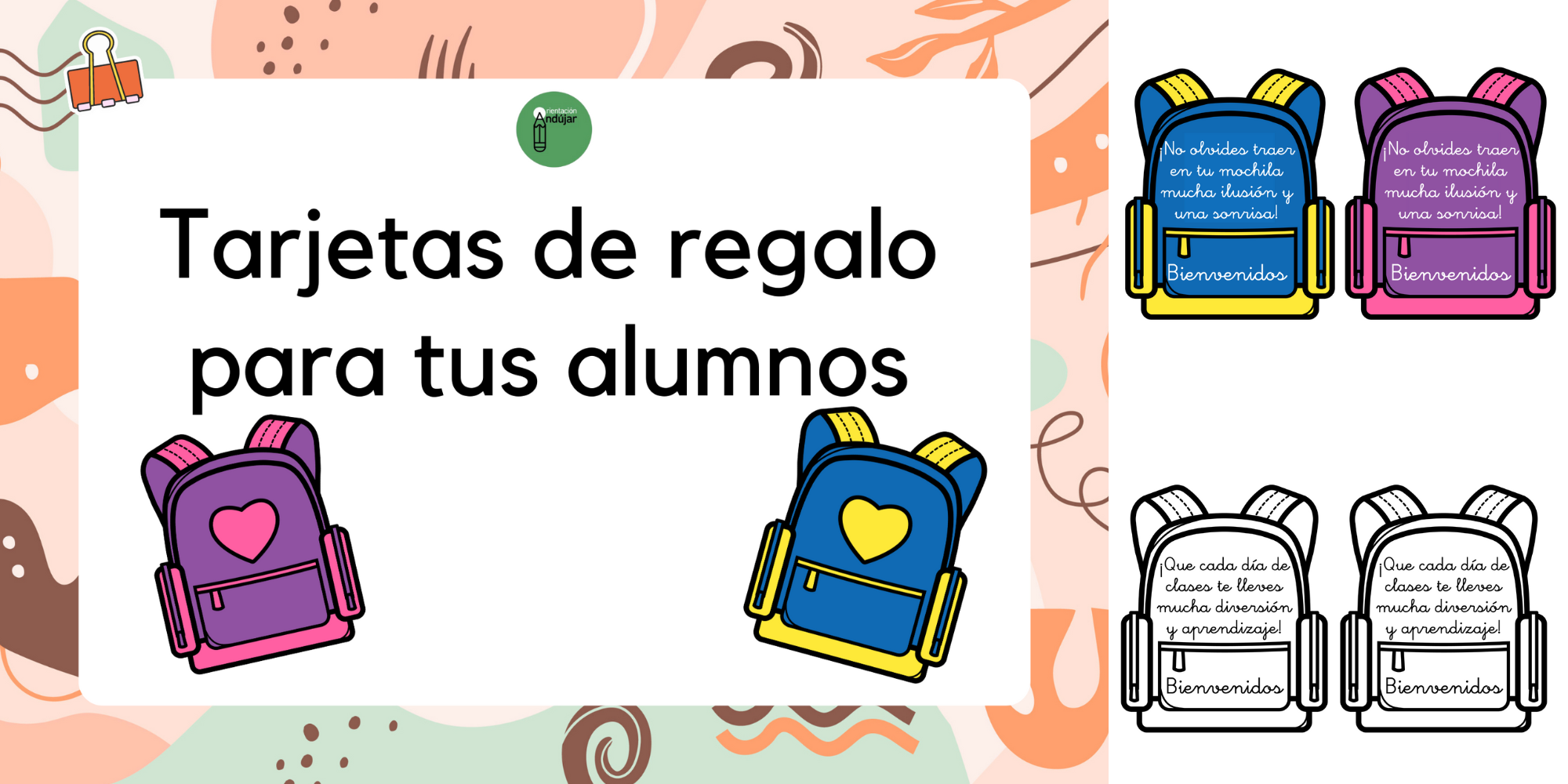 Molonas tarjetas de regalo para tus alumnos - Orientacion Andujar