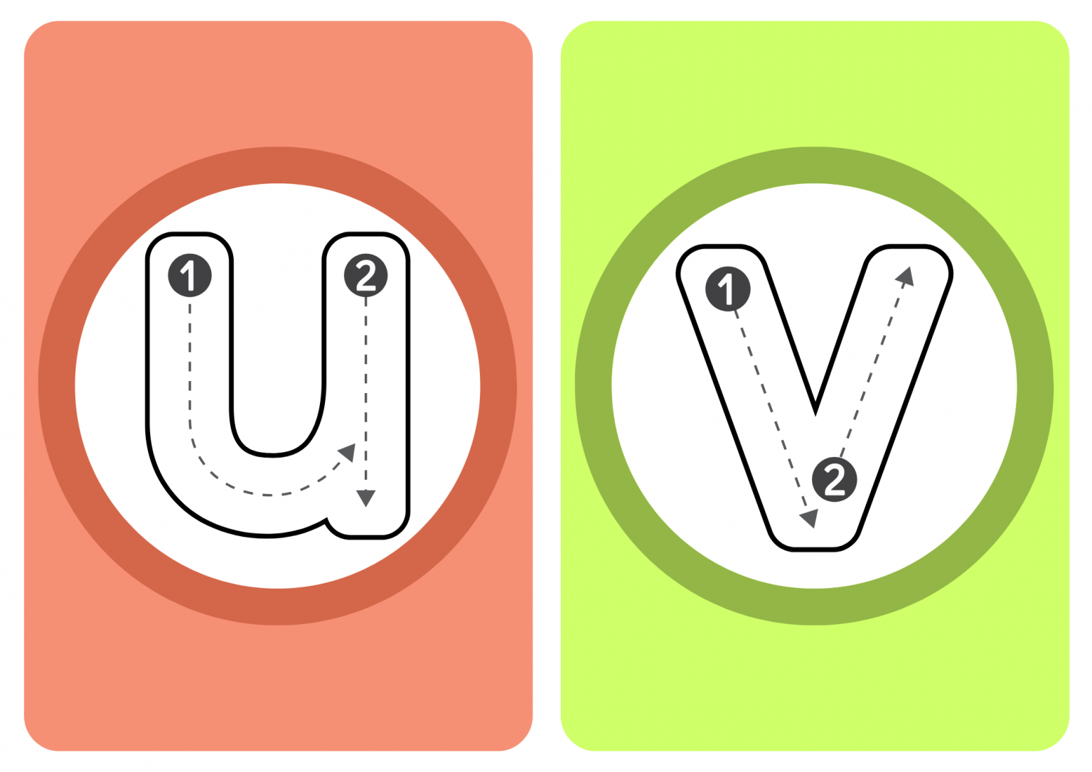 Tarjetas repasamos el trazo de las letras en minúscula - Actividades de ...