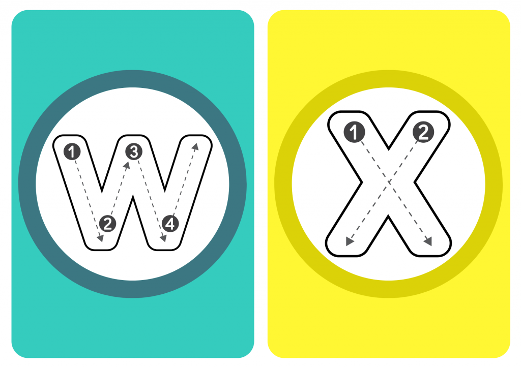 Tarjetas repasamos el trazo de las letras en minúscula - Actividades de ...