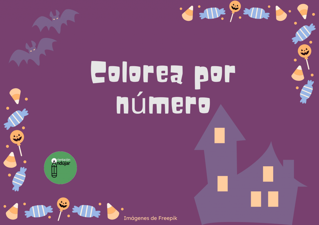 Dibujos de Halloween: Colorea por números - Actividades de infantil y ...
