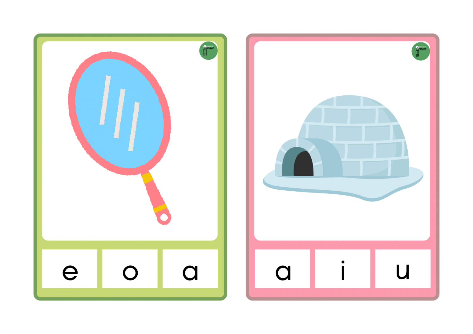 Conciencia fonológica: vocales iniciales - Orientacion Andujar