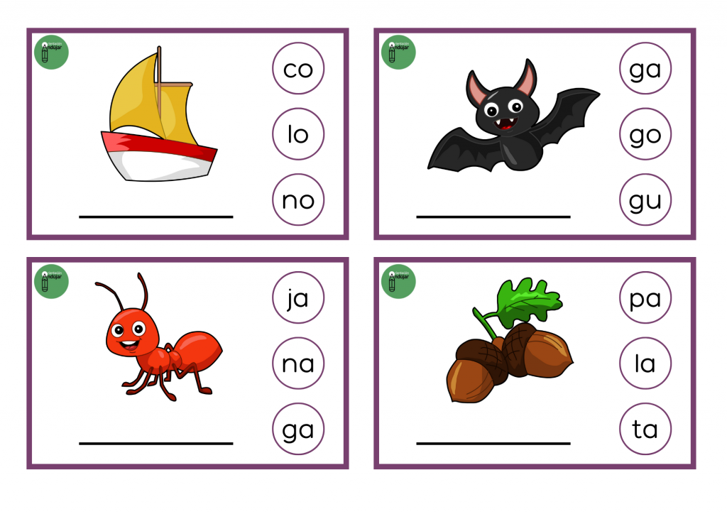 LECTOESCRITURA: Sílaba final - Orientacion Andujar