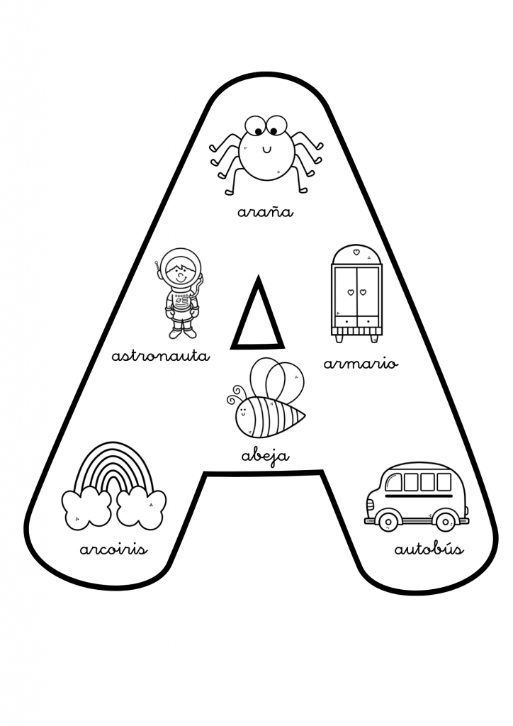 POSTER VOCALES para colorear y divertirse - Orientacion Andujar