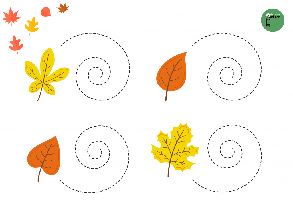 OTOÑO: práctica de GRAFOMOTRICIDAD - Orientacion Andujar