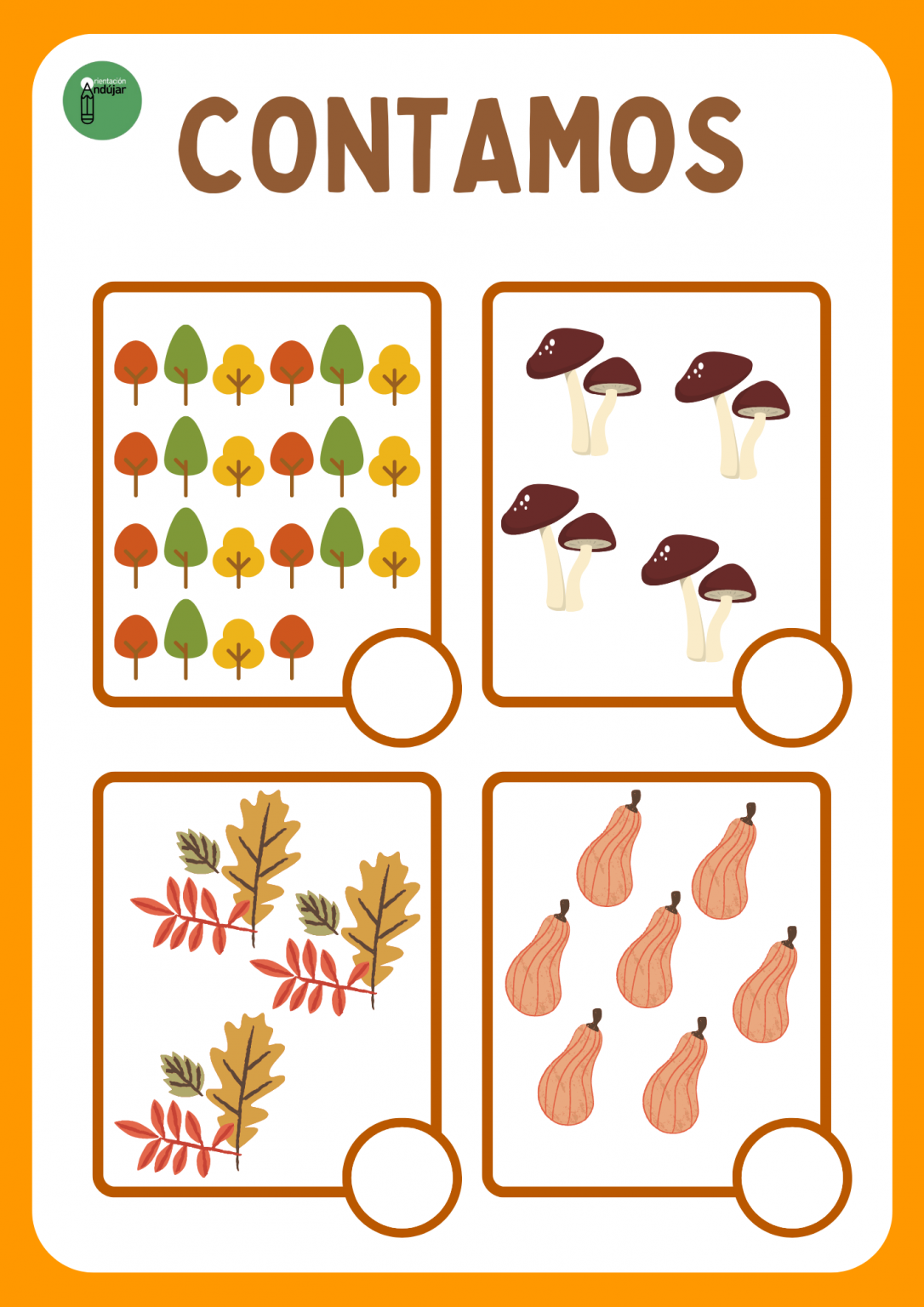 COMPETENCIA MATEMÁTICA CONTEO ¡Contamos en Otoño! - Orientacion Andujar