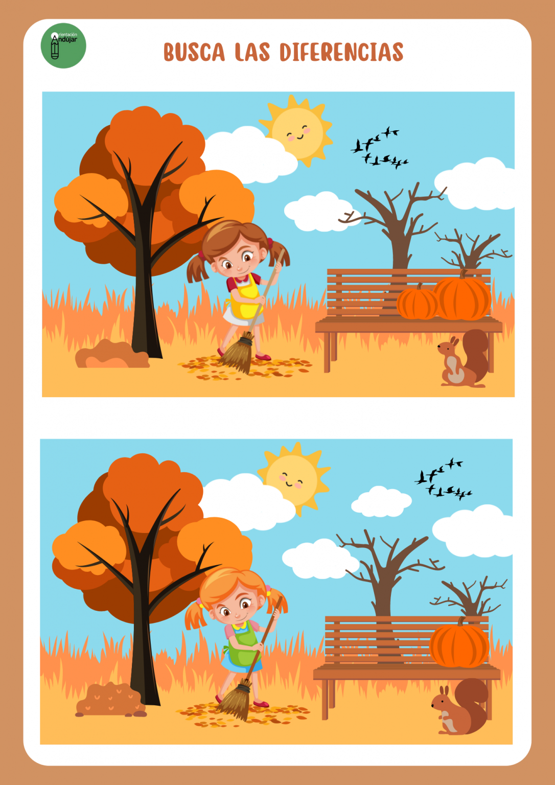 Bonito librito de actividades variadas de Otoño - Orientacion Andujar