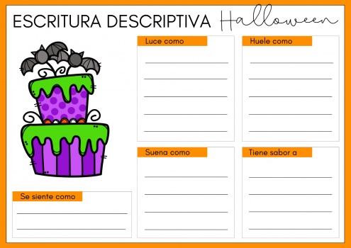 Escritura descriptiva y creativa con los 5 sentidos: HALLOWEEN ...