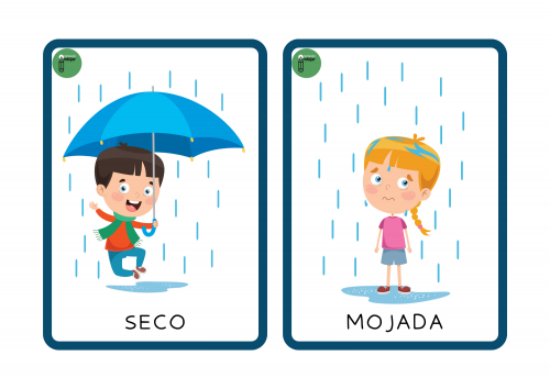 Divertidas tarjetas de opuestos - Orientacion Andujar