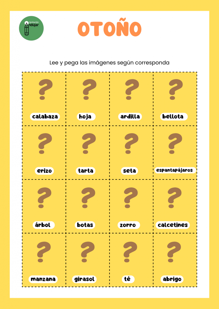 LECTURA: LEE Y PEGA de OTOÑO - Orientacion Andujar