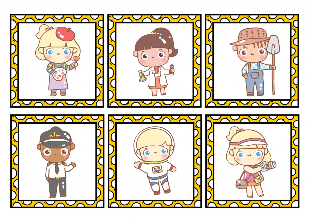 JUEGO DE ATENCIÓN: Busca y encuentra en el tablero las profesiones y ...