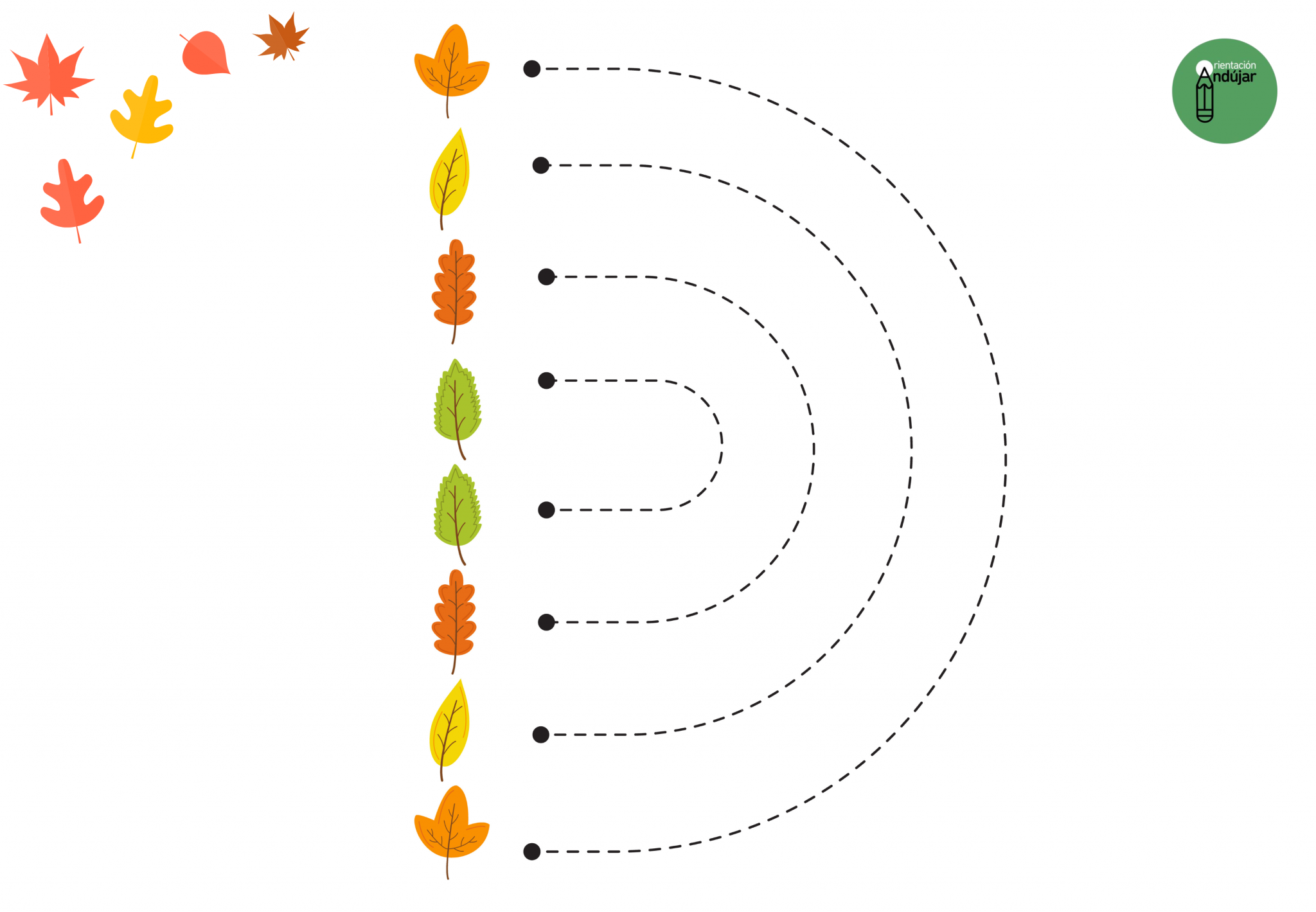 OTOÑO: práctica de GRAFOMOTRICIDAD - Orientacion Andujar