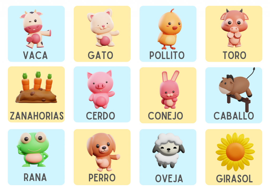 COLECCIÓN JUEGOS: memory, quién es quién, lotería de ANIMALES ...
