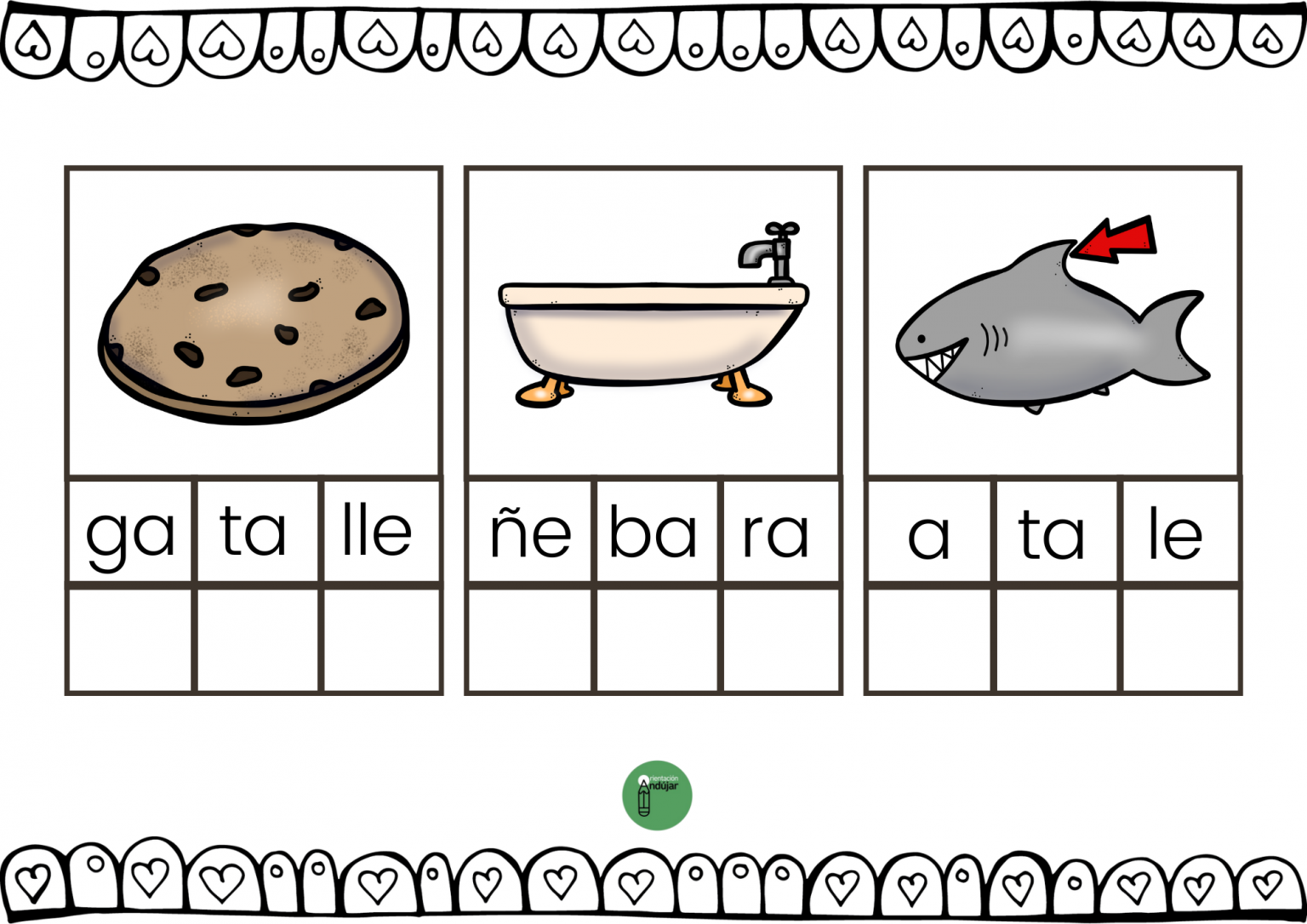 LECTOESCRITURA: ordena las sílabas y forma las palabras - Orientacion ...