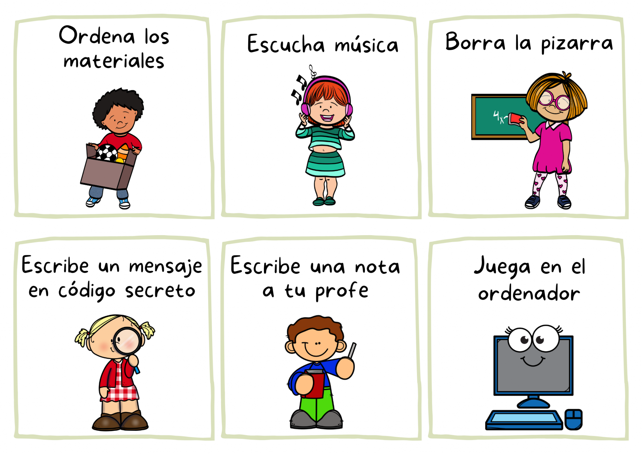 BONITAS TARJETAS PARA ALUMNOS/AS QUE TERMINA RÁPIDO LAS TAREAS tarjetas ...