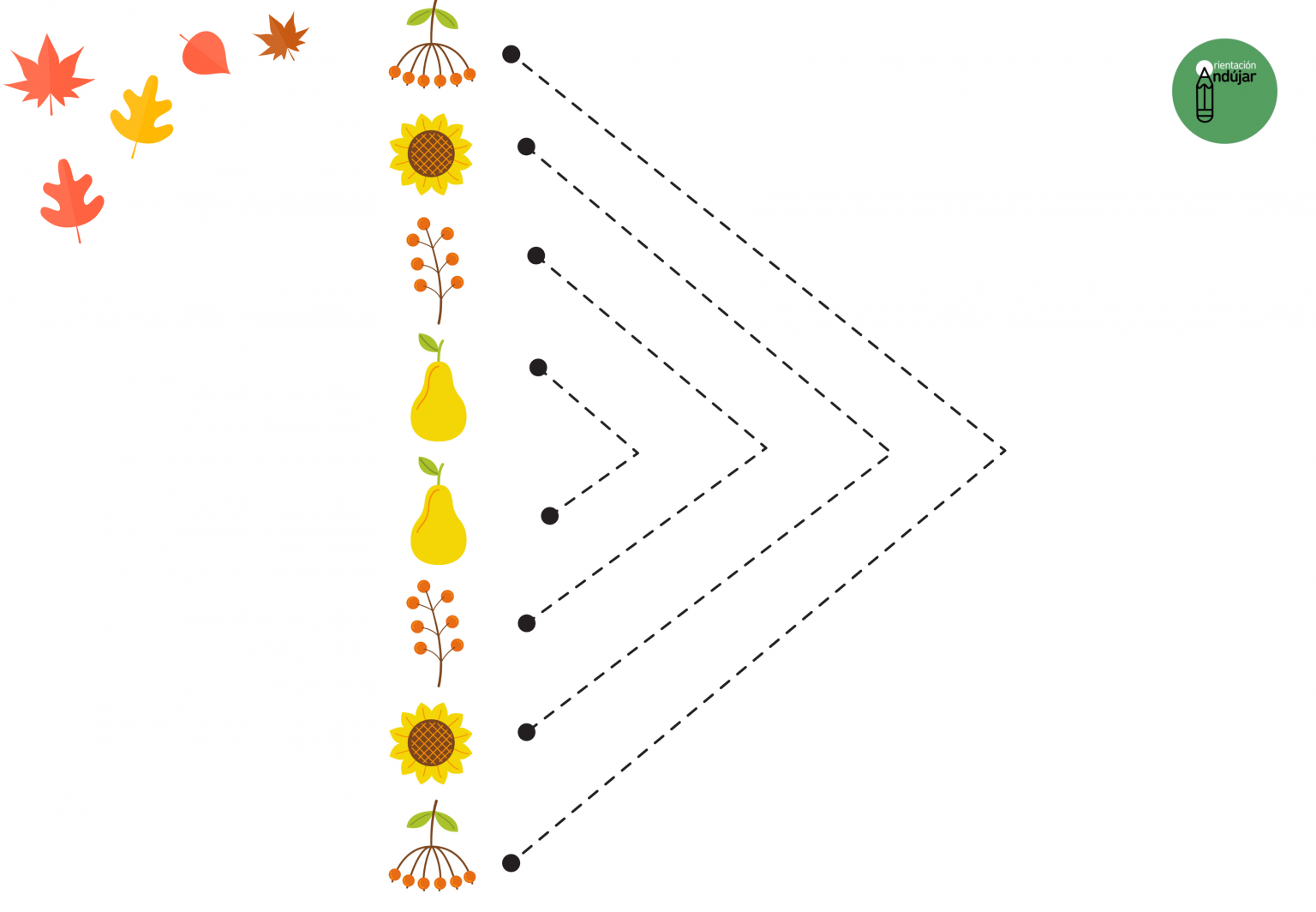 OTOÑO: práctica de GRAFOMOTRICIDAD - Orientacion Andujar