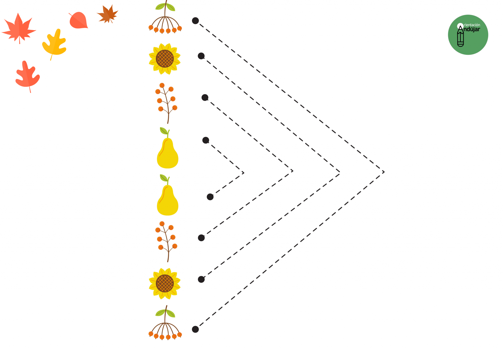 OTOÑO: práctica de GRAFOMOTRICIDAD - Orientacion Andujar