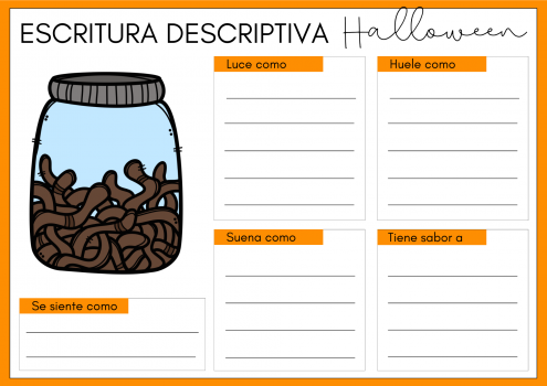 Escritura descriptiva y creativa con los 5 sentidos: HALLOWEEN ...