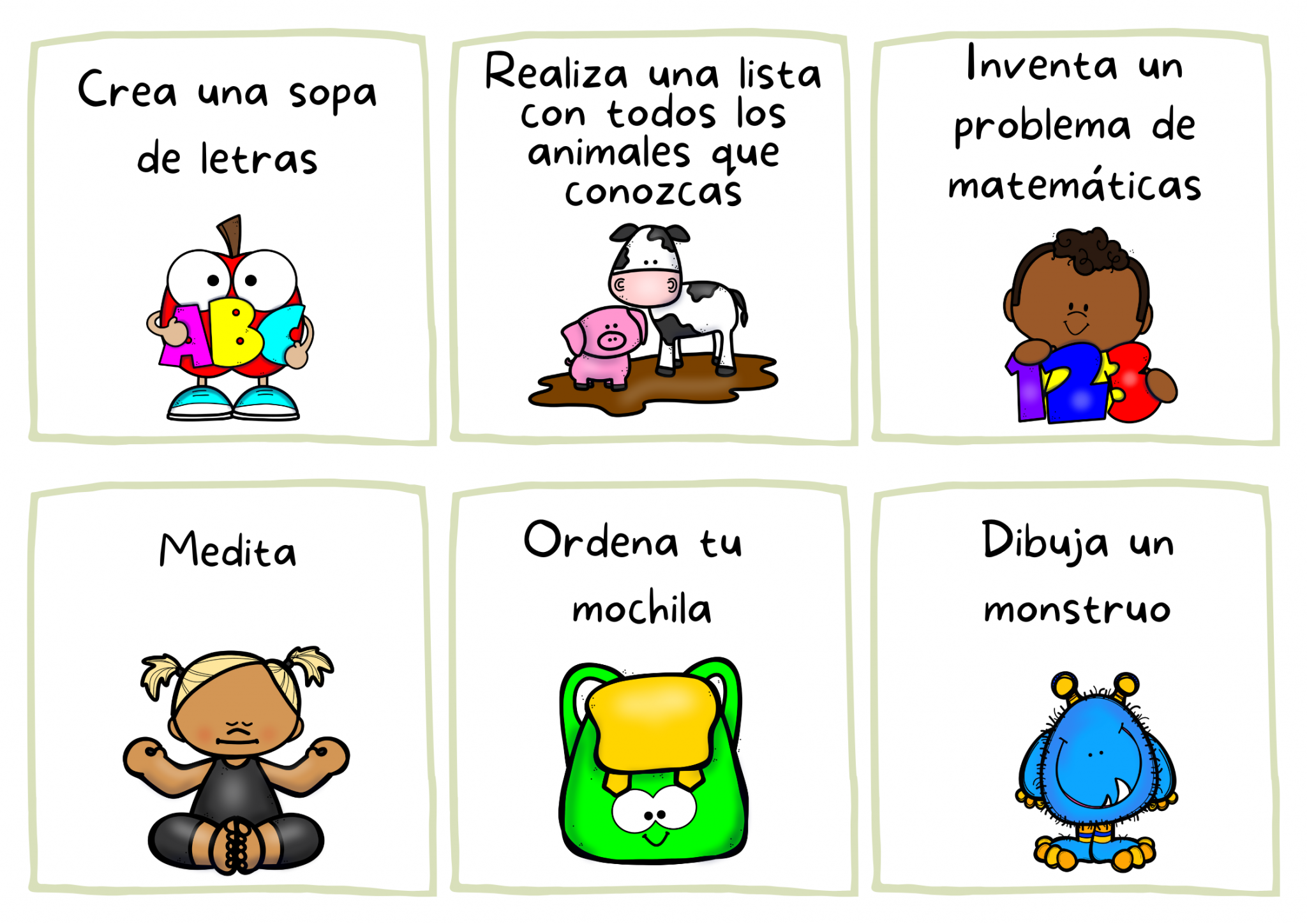 BONITAS TARJETAS PARA ALUMNOS/AS QUE TERMINA RÁPIDO LAS TAREAS tarjetas ...