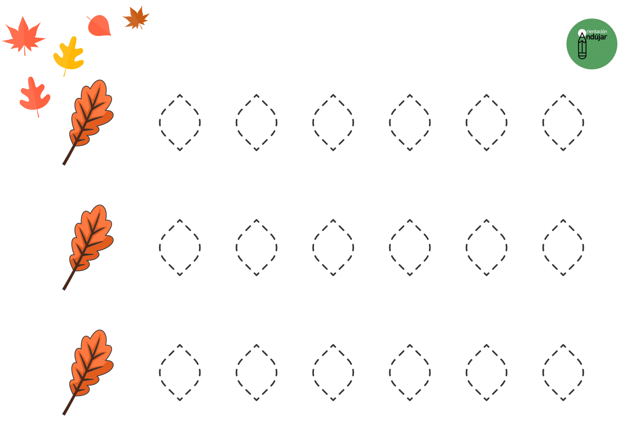 OTOÑO: práctica de GRAFOMOTRICIDAD - Orientacion Andujar