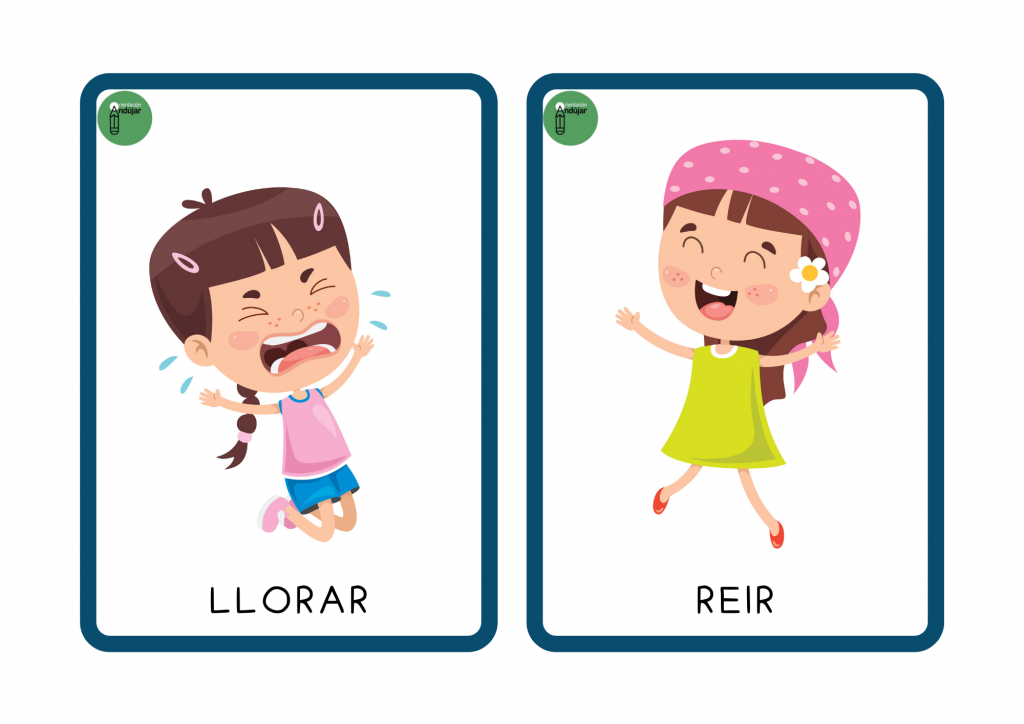 Divertidas tarjetas de opuestos - Orientacion Andujar