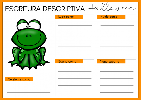 Escritura descriptiva y creativa con los 5 sentidos: HALLOWEEN ...