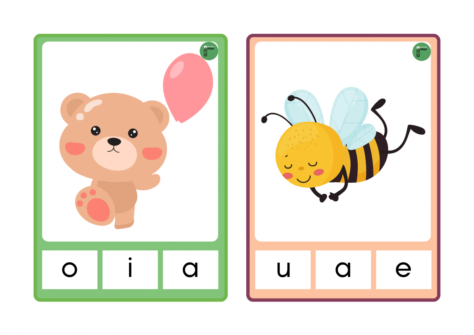 Conciencia fonológica: vocales iniciales - Orientacion Andujar