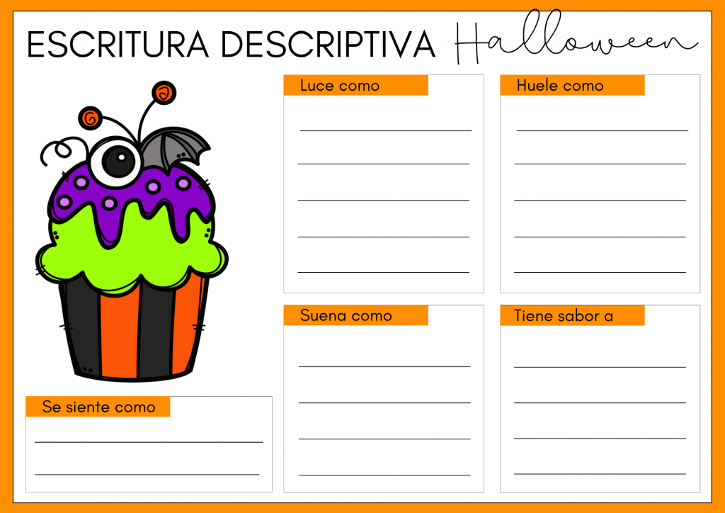 Escritura descriptiva y creativa con los 5 sentidos: HALLOWEEN ...