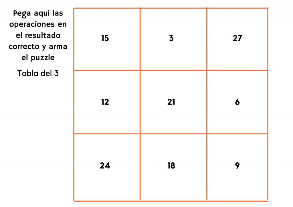 Aprendemos jugando: Resuelve las tablas de multiplicar y arma el puzle ...