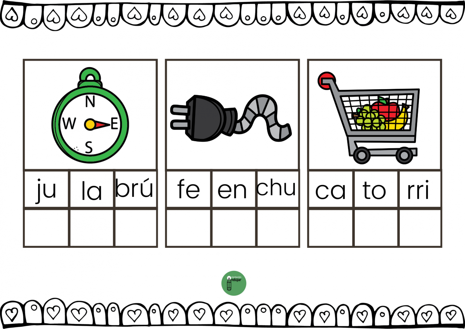 LECTOESCRITURA: ordena las sílabas y forma las palabras - Orientacion ...