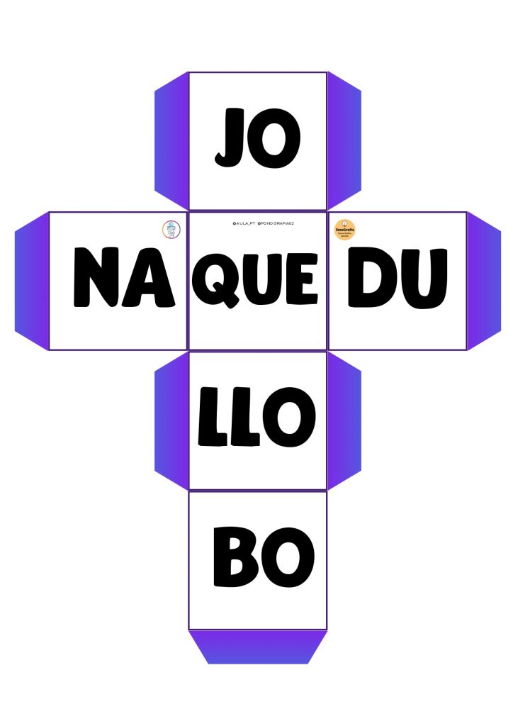 Dados forma-palabras trabajaremos conciencia silábica, lecto-escritura ...