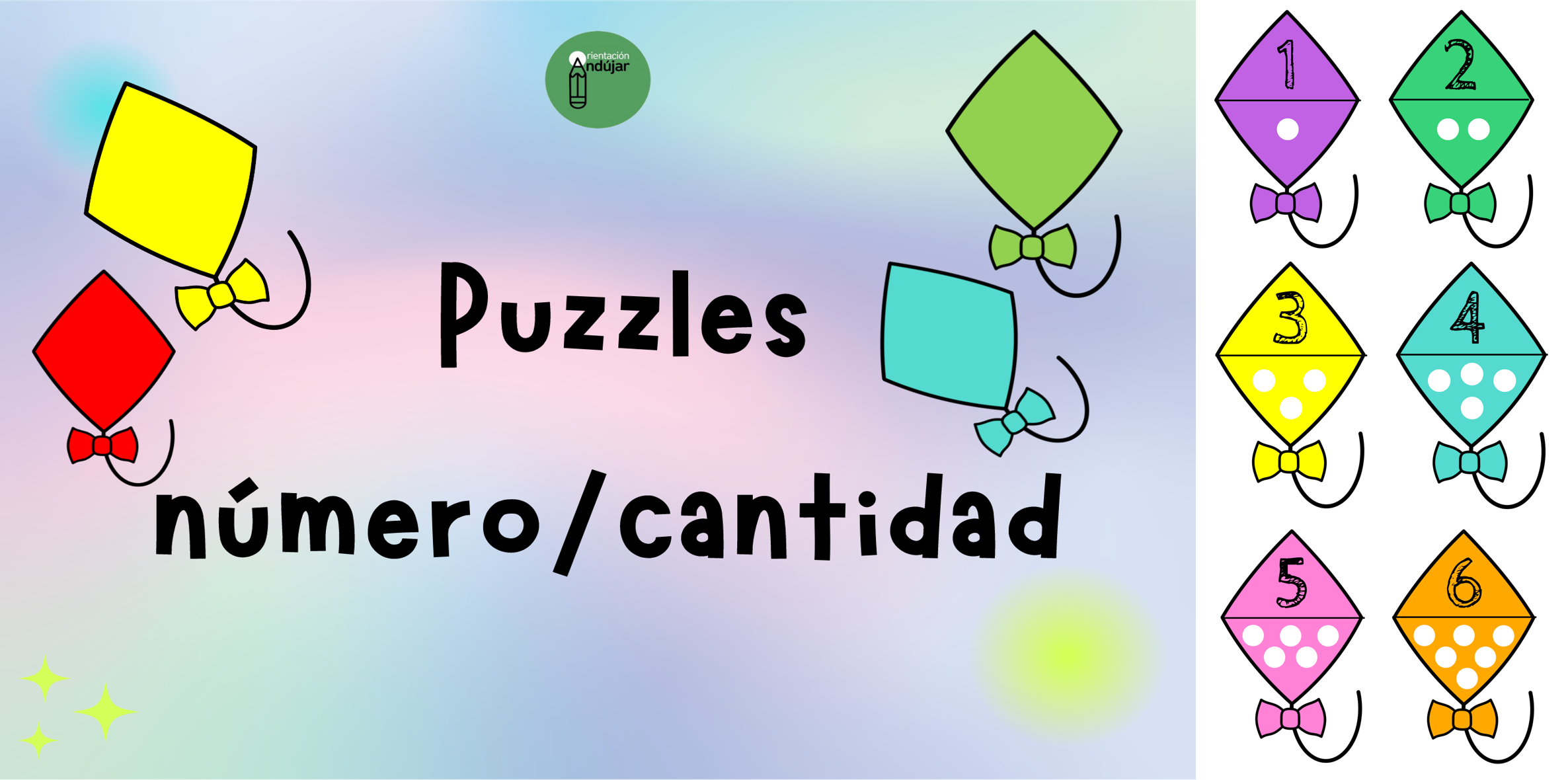Divertidos puzzles número-cantidad - Orientacion Andujar