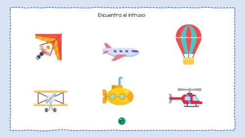 Elemento intruso de un grupo - Orientacion Andujar